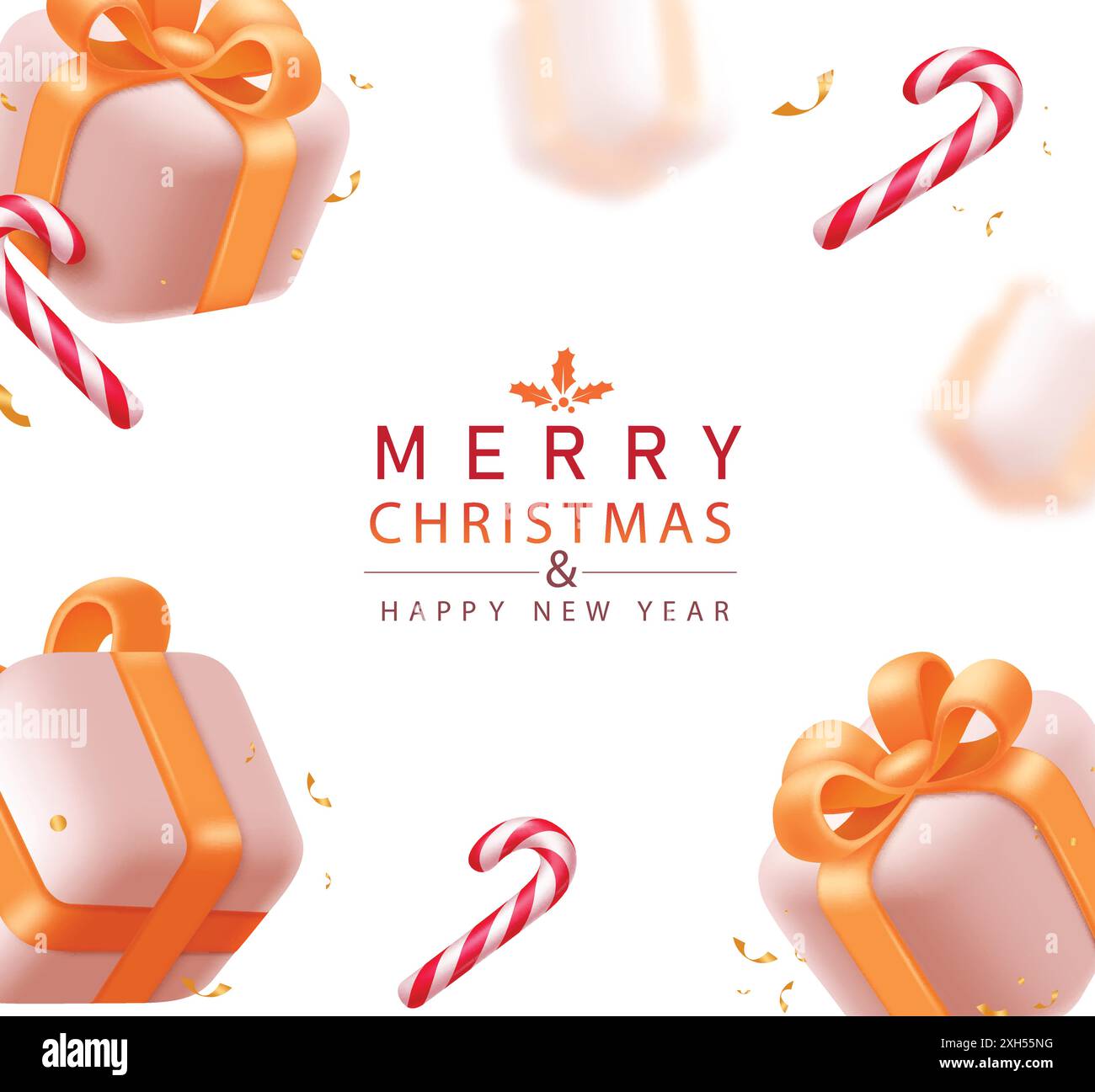 Merry christmas greetings vector design. Christmas greeting text with ...
