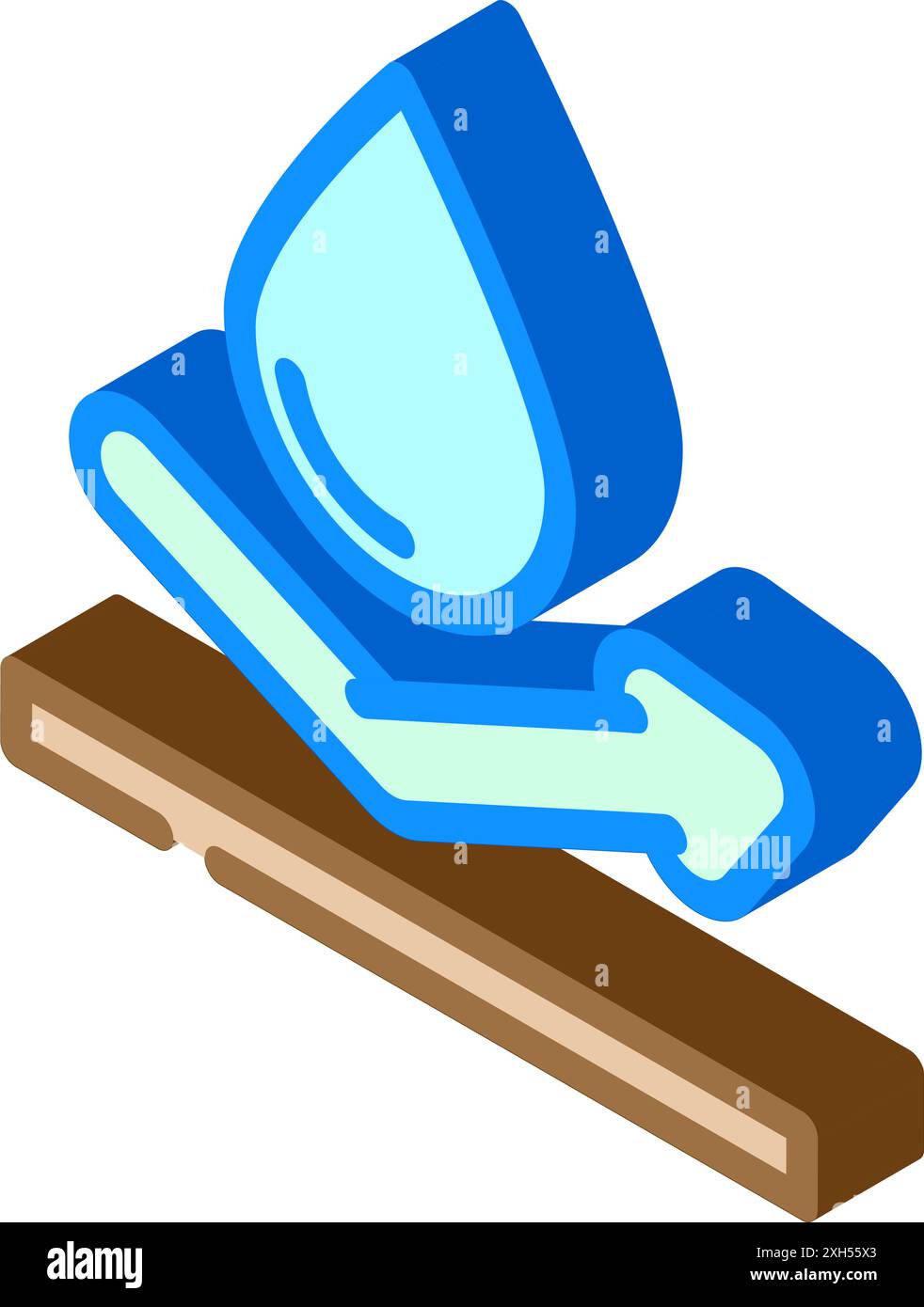 splashproof product label caution isometric icon vector illustration ...