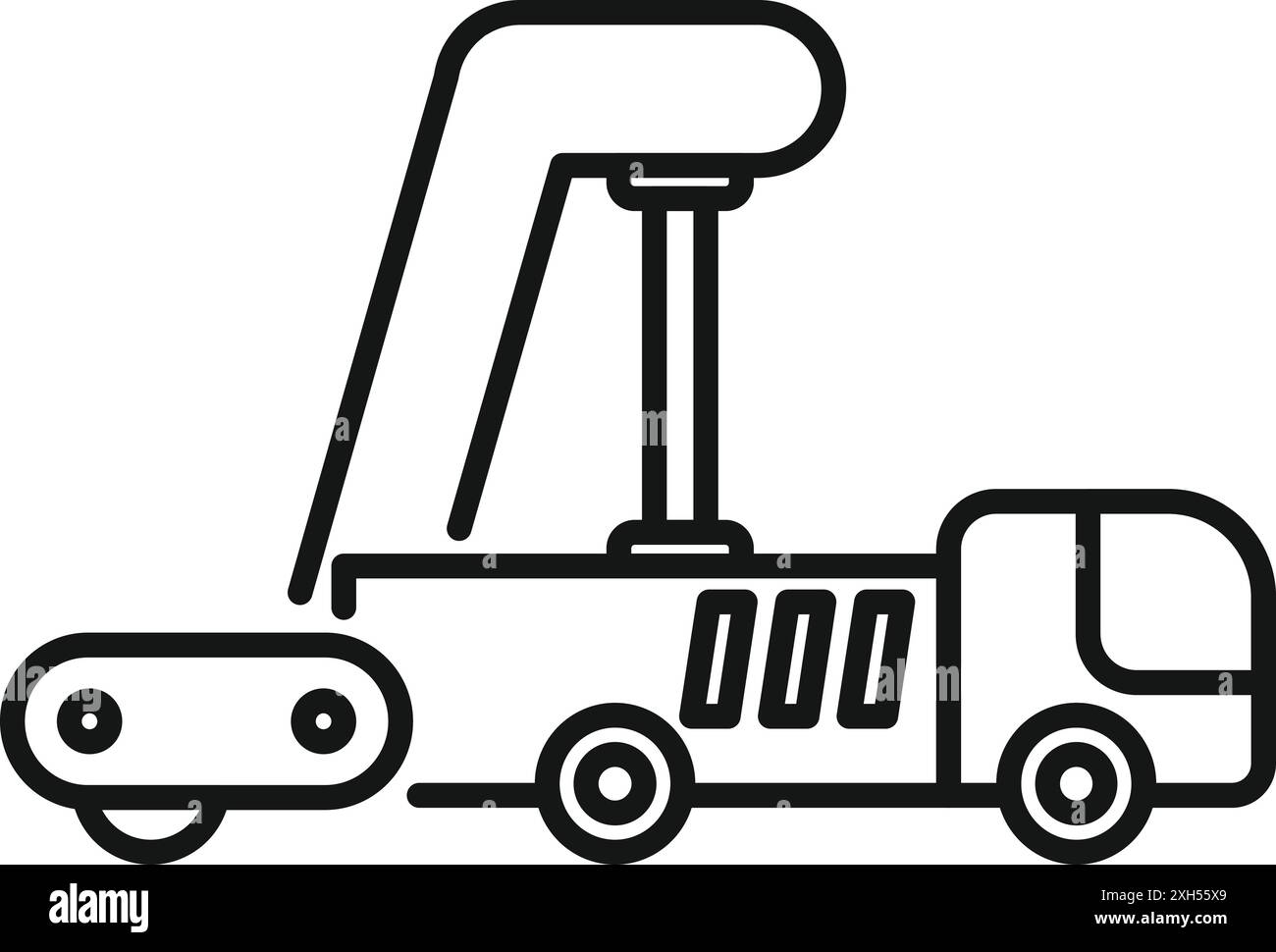 Ramp loader Black and White Stock Photos & Images - Alamy