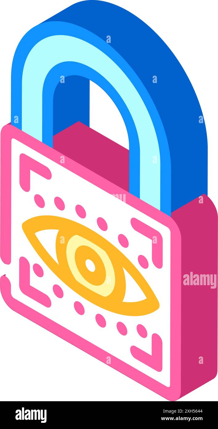 parental control product label caution isometric icon vector ...