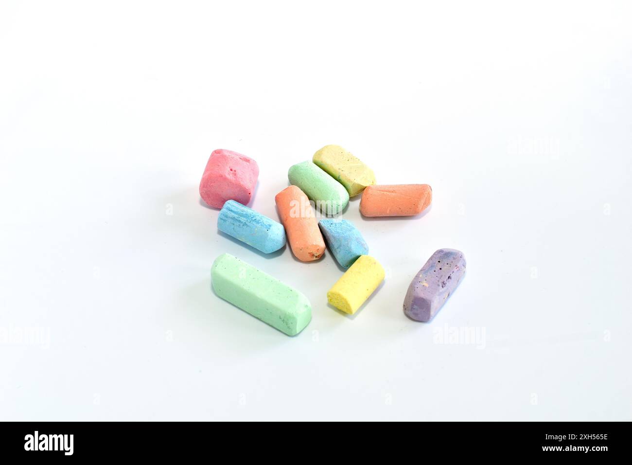 Multi-colored school chalks for drawing on school boards and asphalt ...