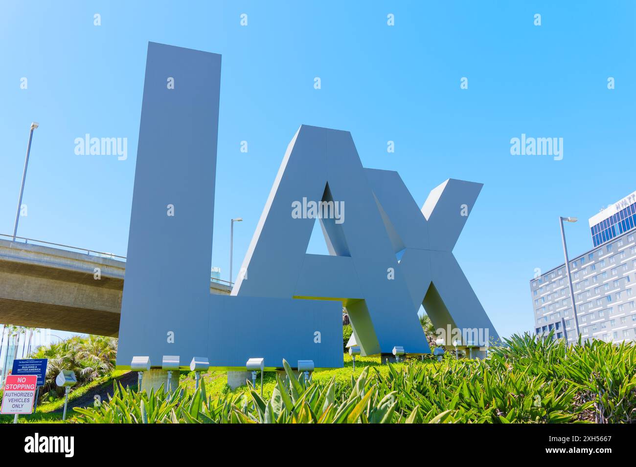 Los Angeles, California - April 8, 2024: Iconic LAX sign at Los Angeles ...