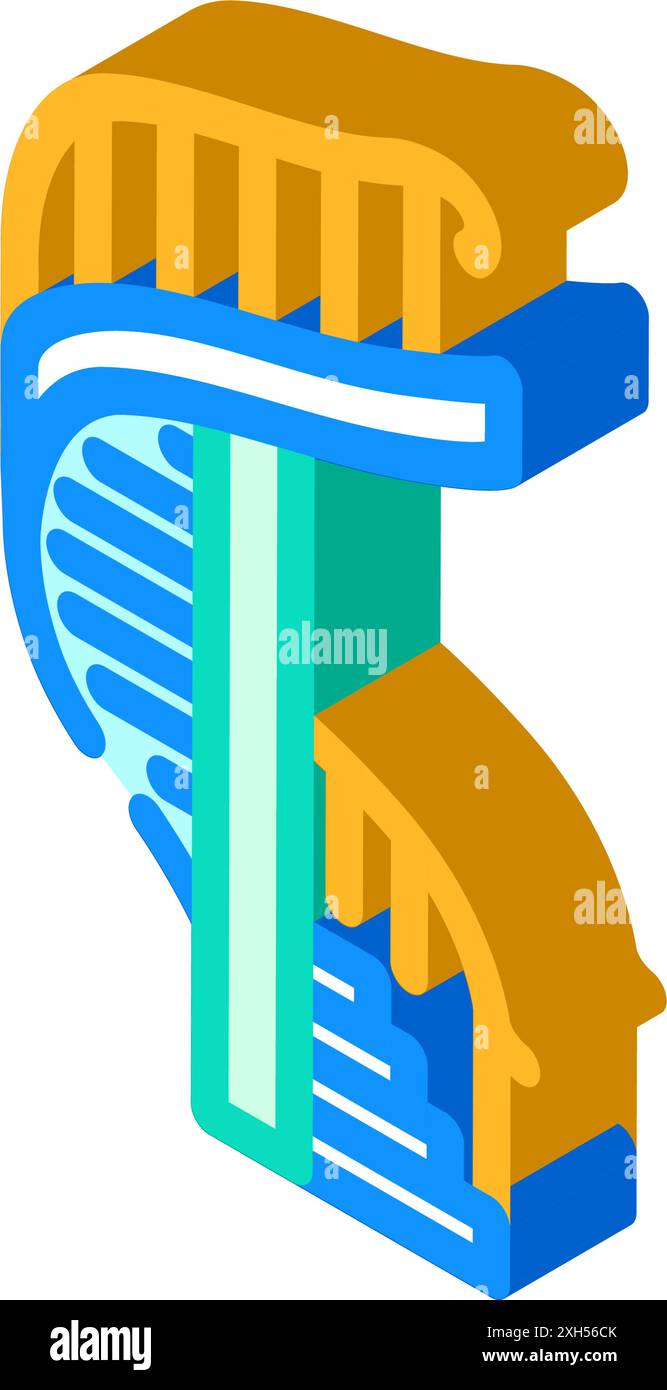 spiral staircase progress isometric icon vector illustration Stock ...