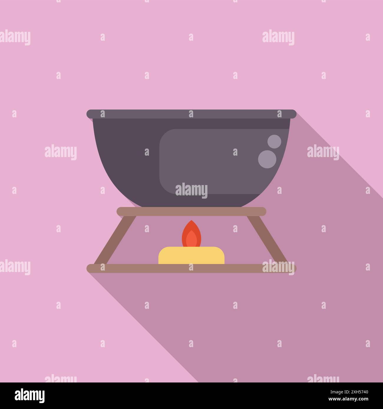 Warming with campfire Stock Vector Images - Alamy