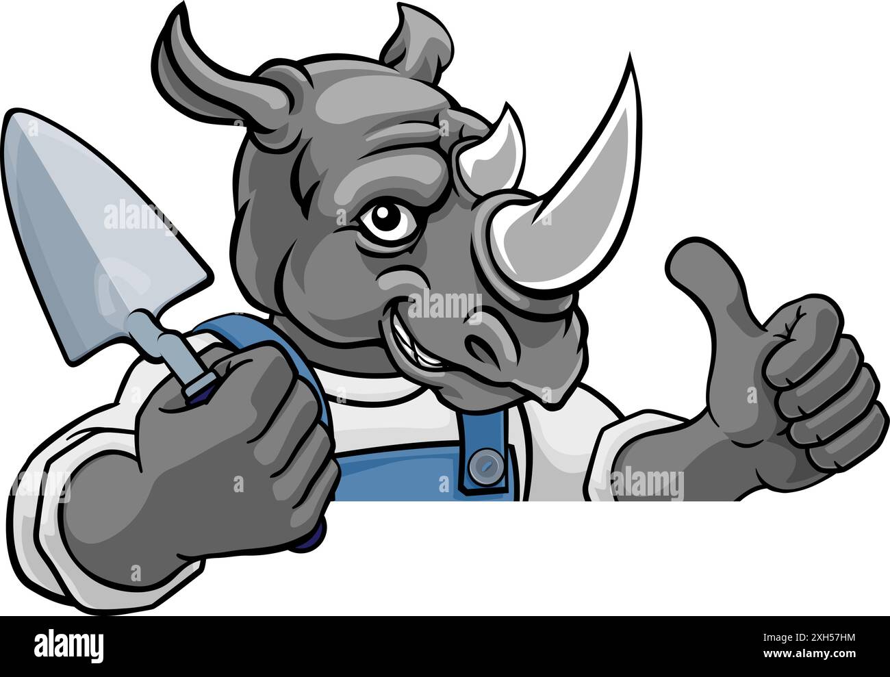 Rhino Bricklayer Builder Holding Trowel Tool Stock Vector Image & Art ... Rhino Bricklayer Builder Holding Trowel Tool Stock Vector Image & Art ...