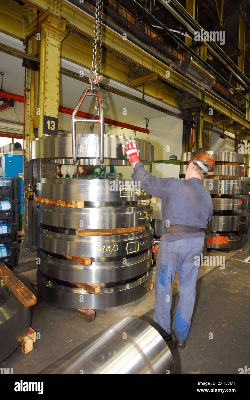 working and producing in a plant in the iron industry working in the ...