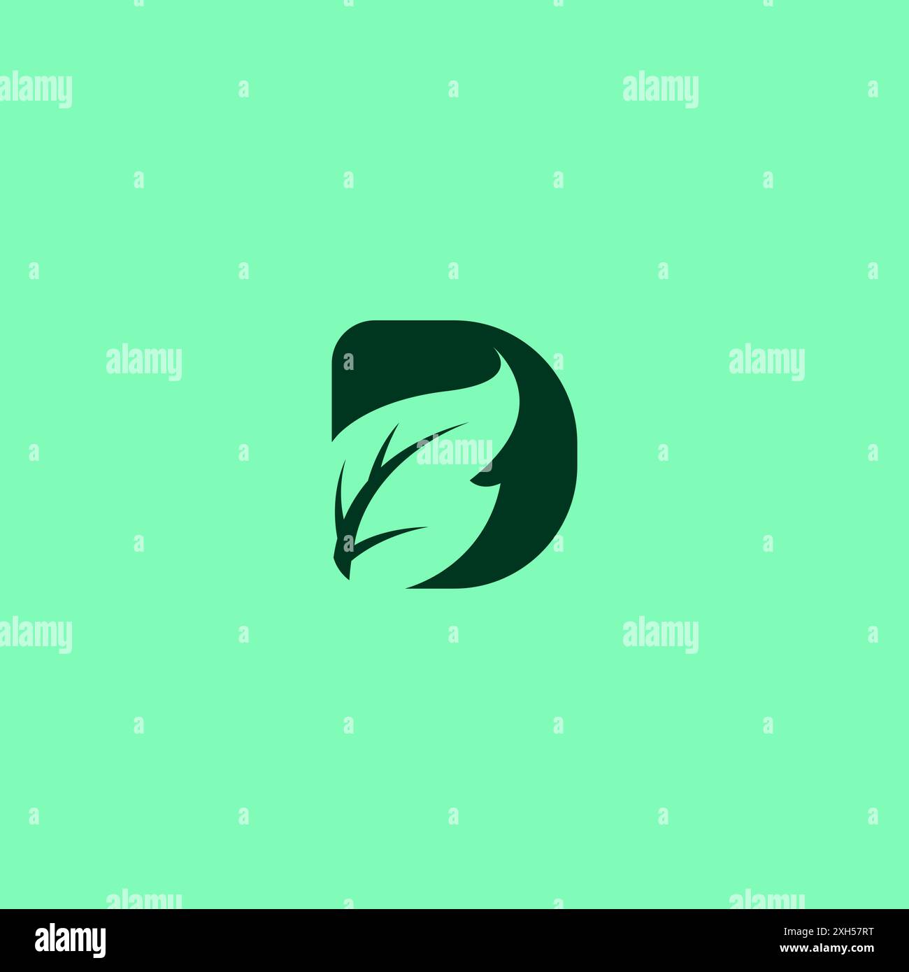 Creative leaf logo hi-res stock photography and images - Alamy
