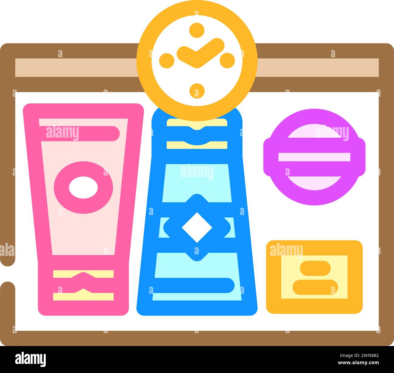 subscription box business color icon vector illustration Stock Vector ...