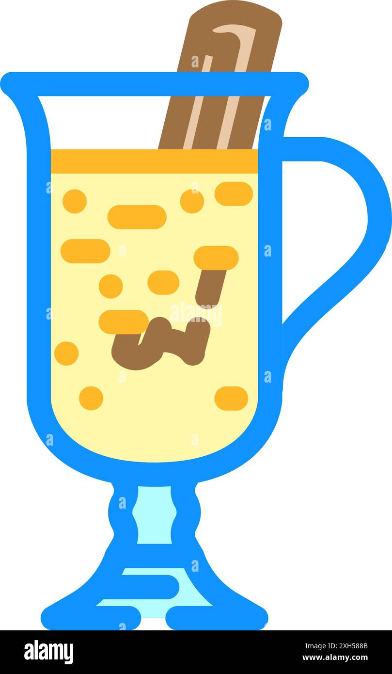 hot cider autumn color icon vector illustration Stock Vector Image ...