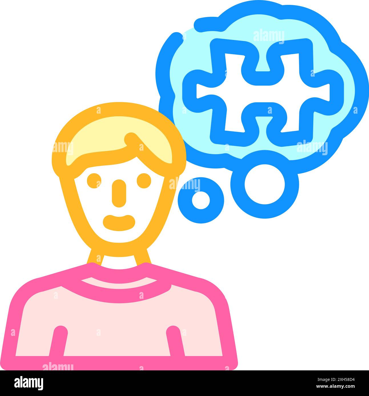 problem solving business process color icon vector illustration Stock ...