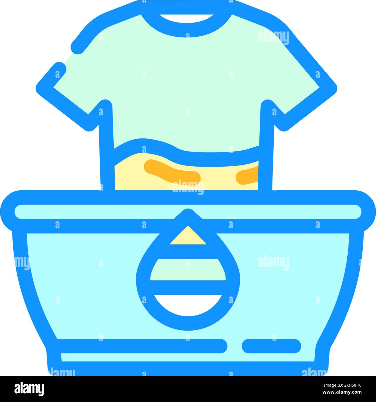 natural dyes sustainable fashion color icon vector illustration Stock ...