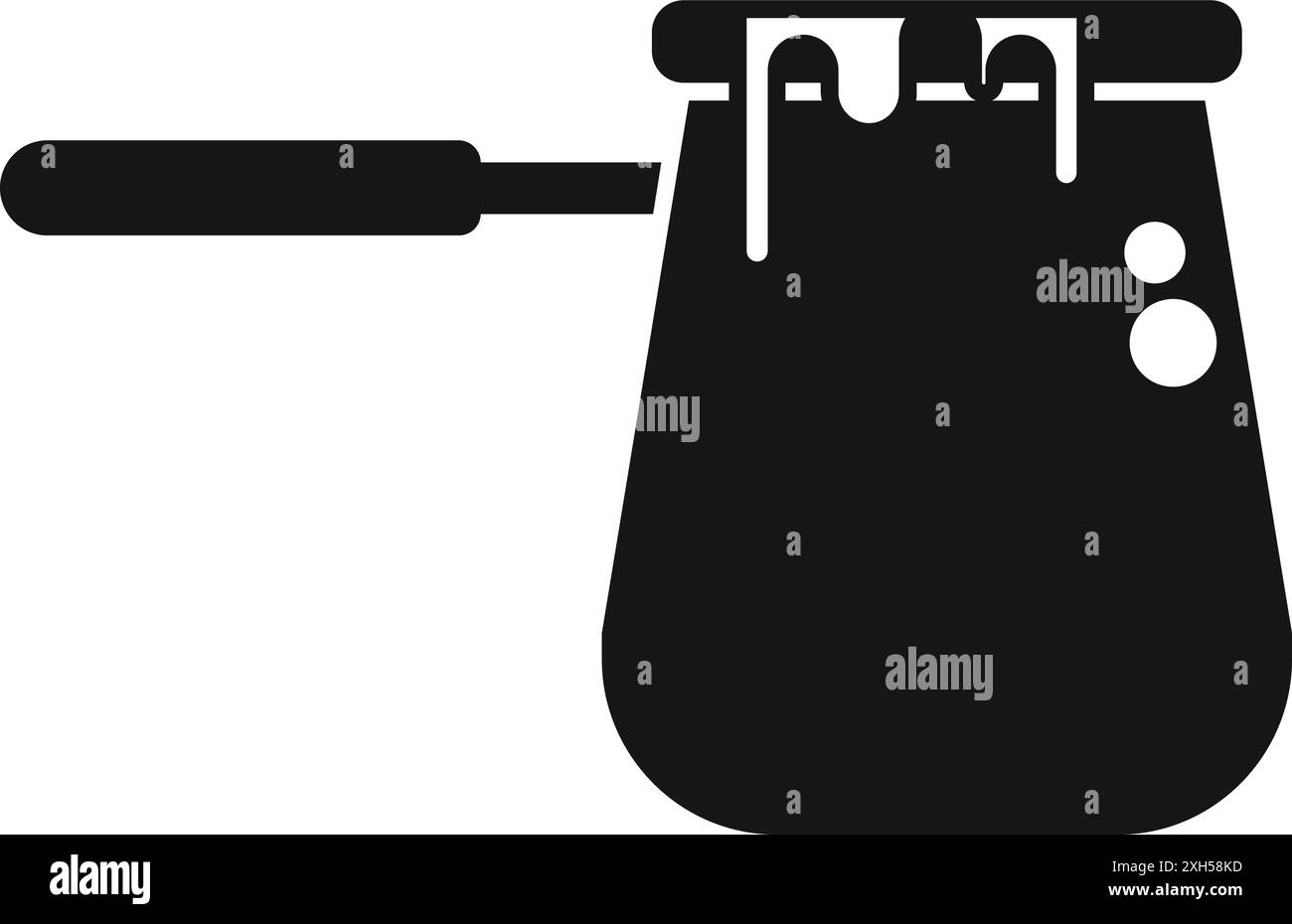 Turkish coffee boiling over Cut Out Stock Images & Pictures - Alamy