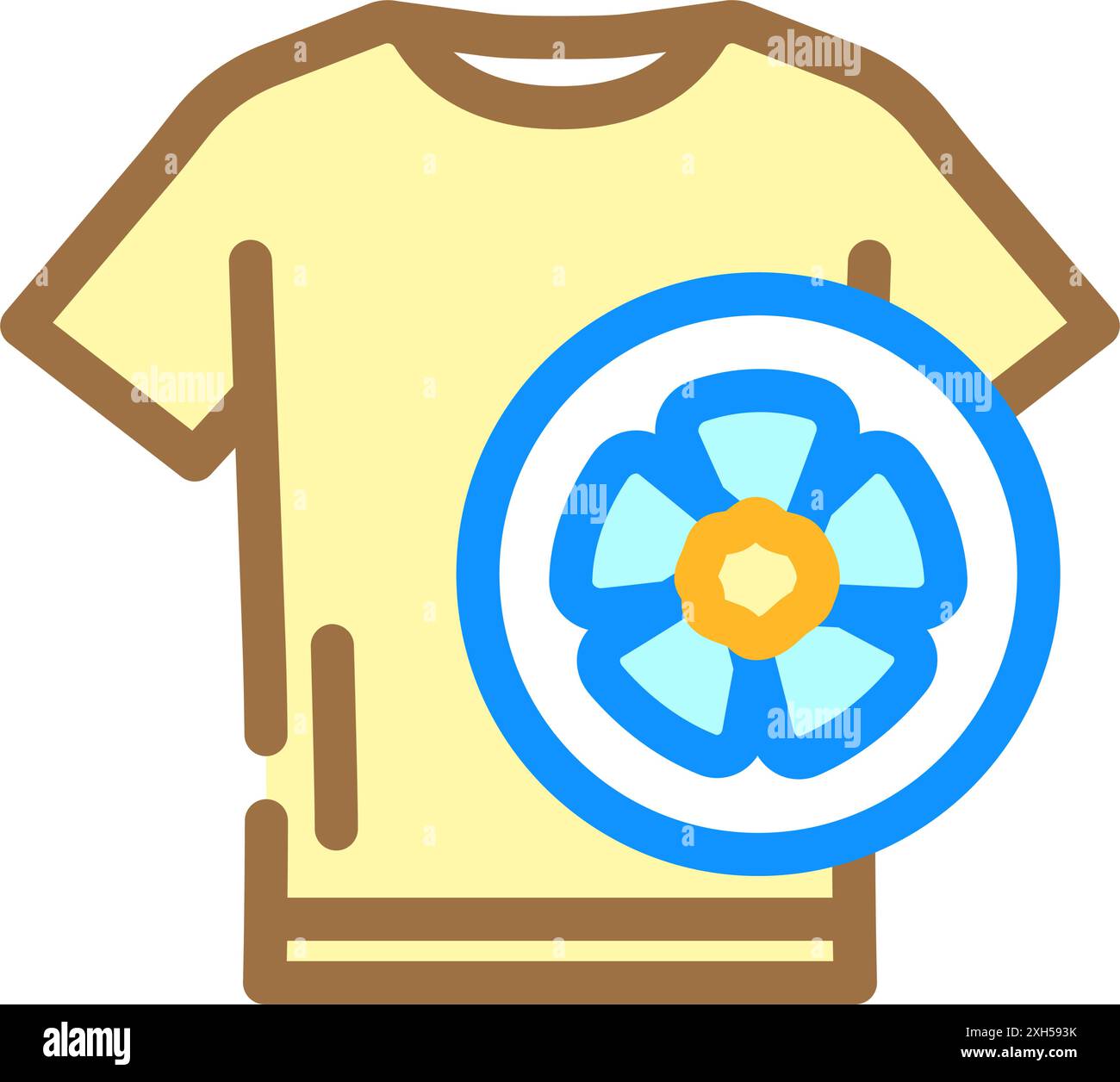 linen garments sustainable fashion color icon vector illustration Stock ...
