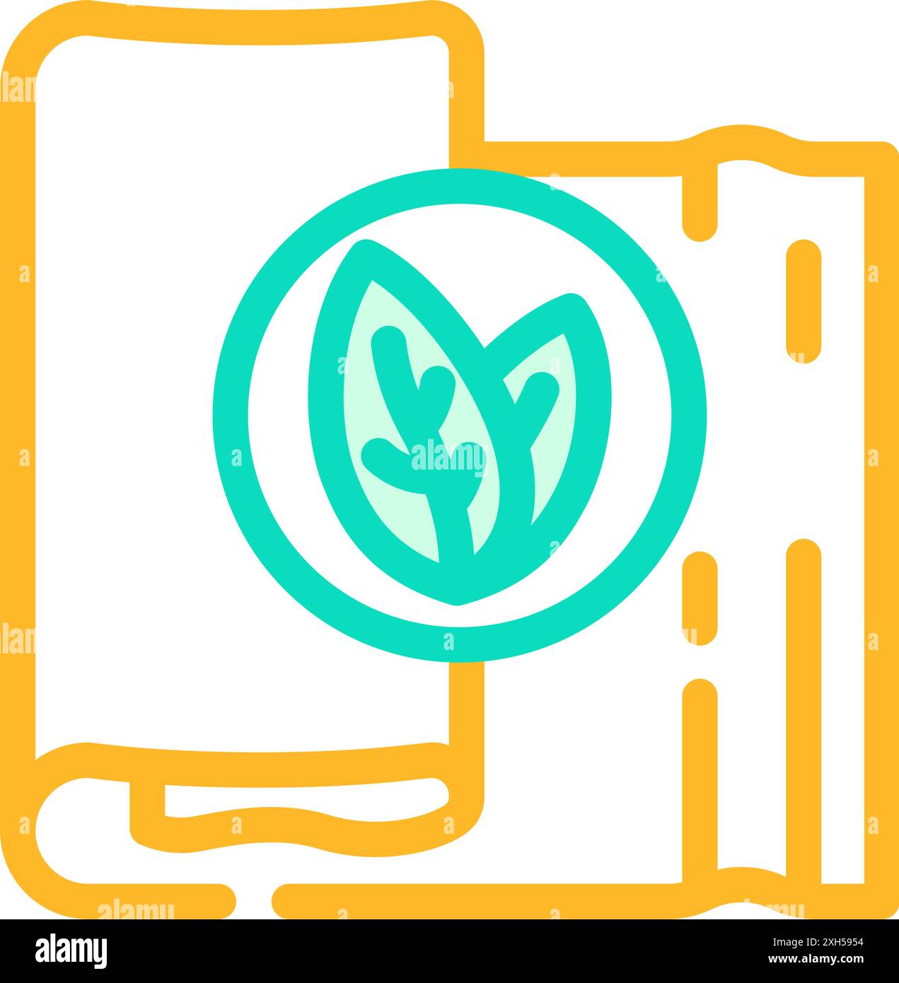 eco friendly fabric sustainable fashion color icon vector illustration ...