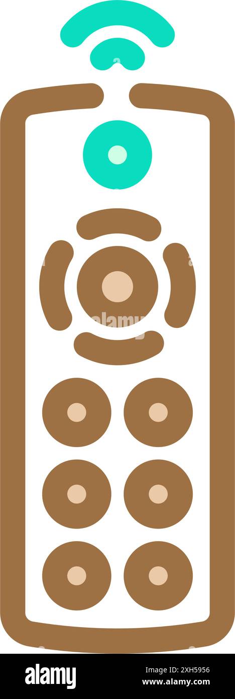 remote control label product caution color icon vector illustration ...