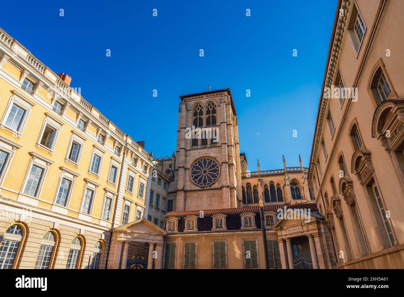 Gothic Building, Lyon Cathedral, a Historic Landmark in Lyon, France ...