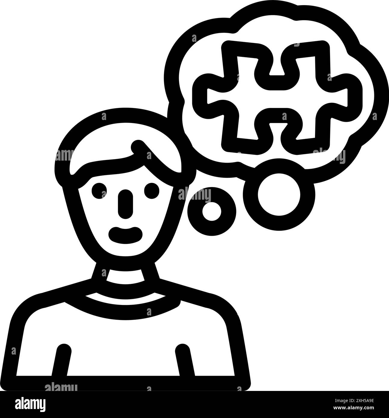 problem solving business process line icon vector illustration Stock ...