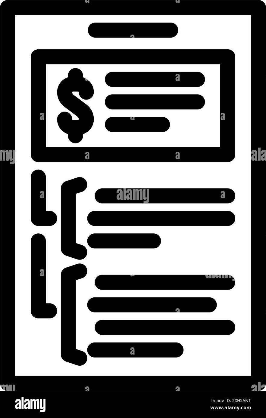 budgeting business process line icon vector illustration Stock Vector ... budgeting business process line icon vector illustration Stock Vector ...