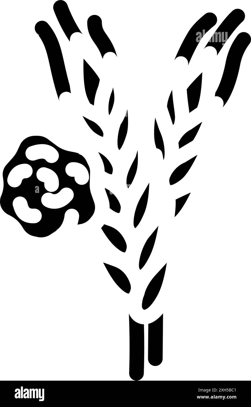 wheat allergen free product food glyph icon vector illustration Stock ...