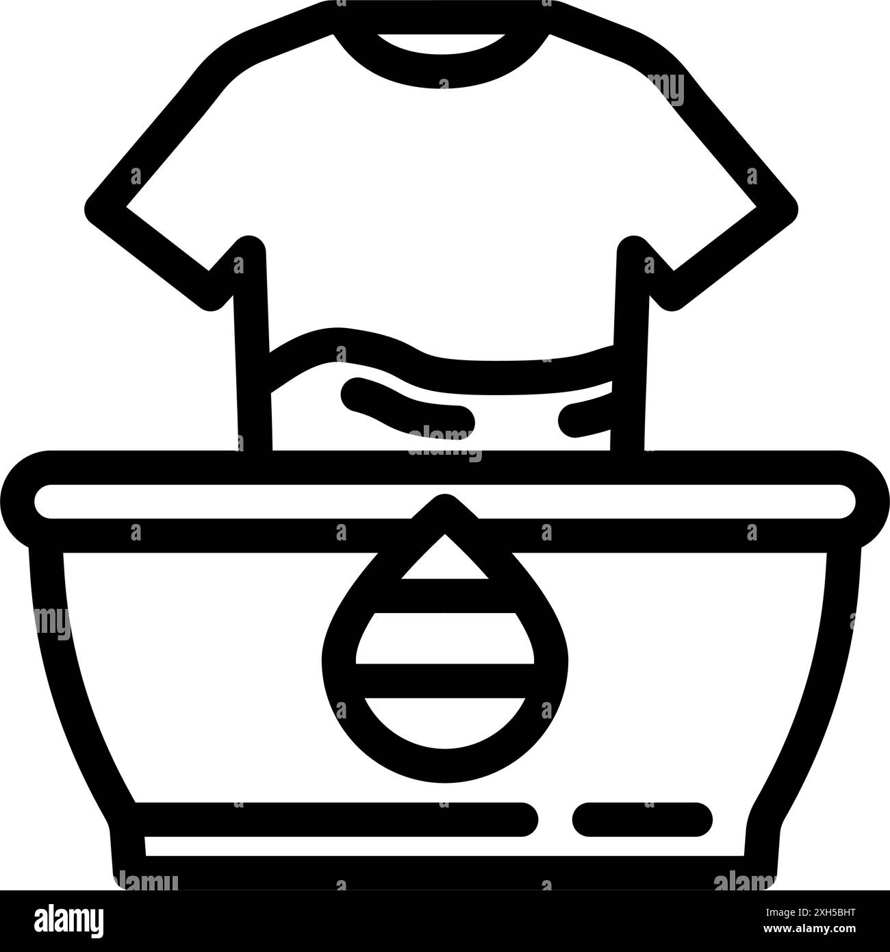 natural dyes sustainable fashion line icon vector illustration Stock ...