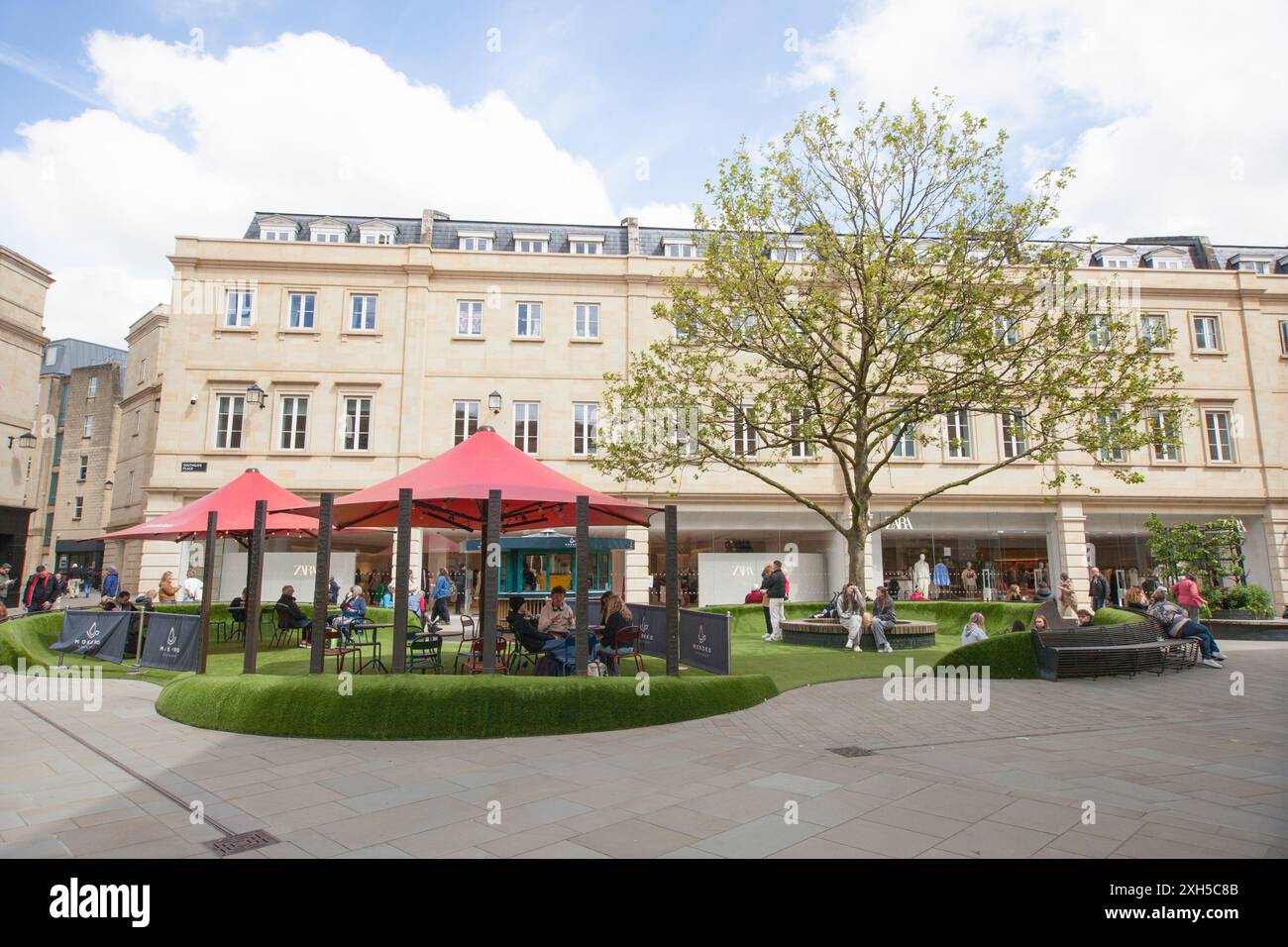 Views of Southgate Place in Bath, Somerset in the United Kingdom Stock ...