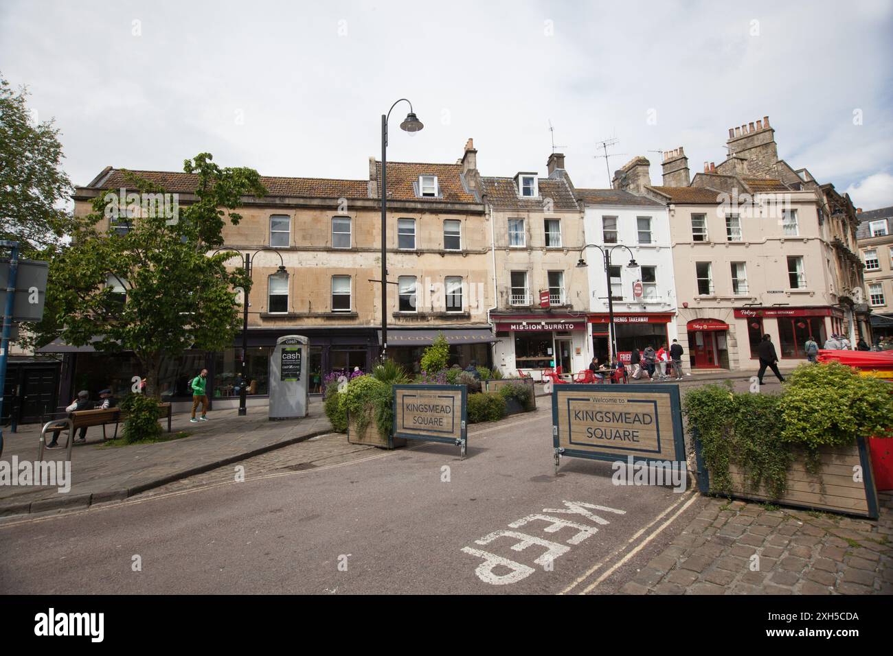 Views of Kingsmead Square, Bath in Somerset in the United Kingdom Stock ...