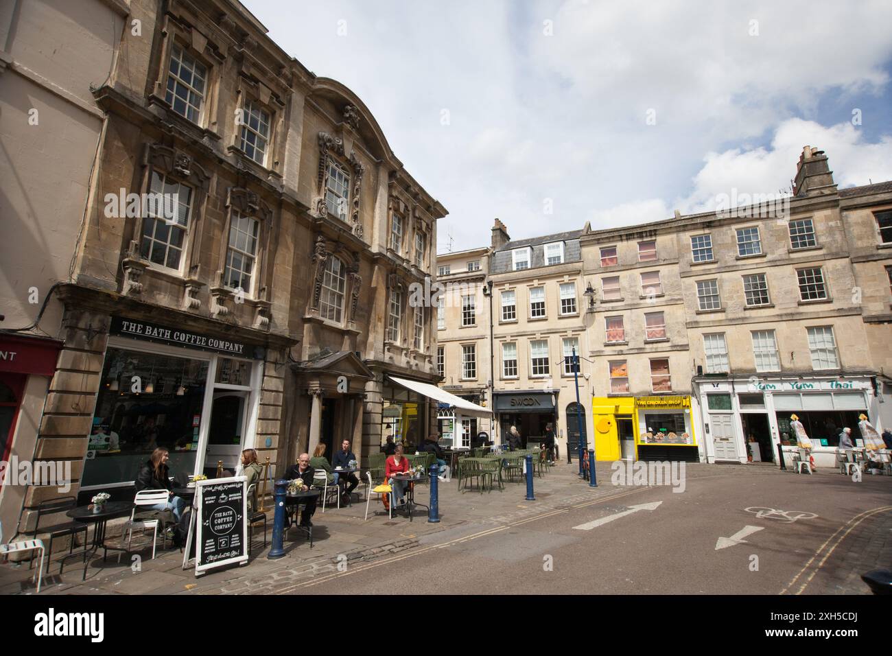 Views of Kingsmead Square, Bath in Somerset in the United Kingdom Stock ...