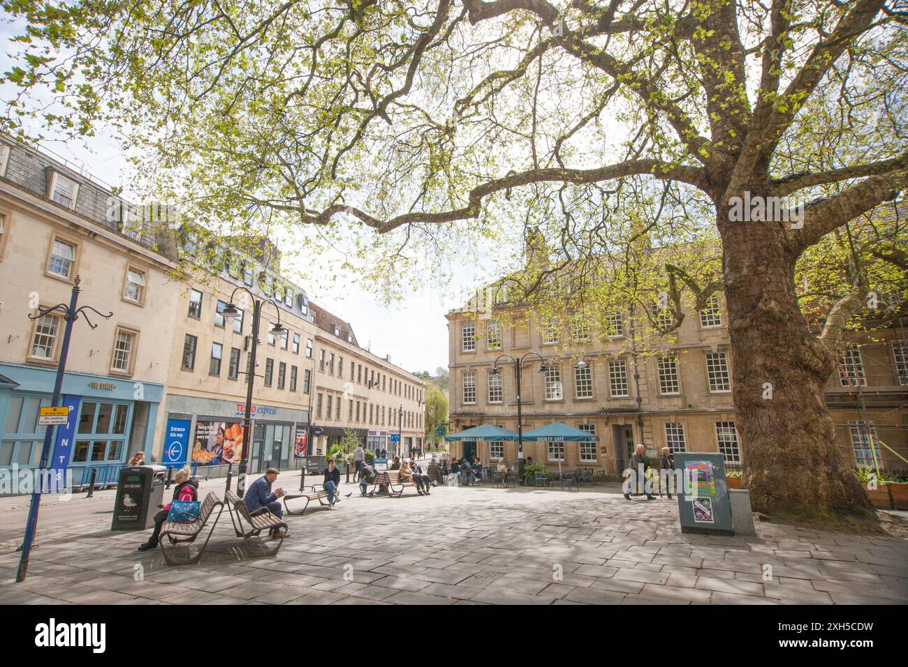 Views of Kingsmead Square, Bath in Somerset in the United Kingdom Stock ...