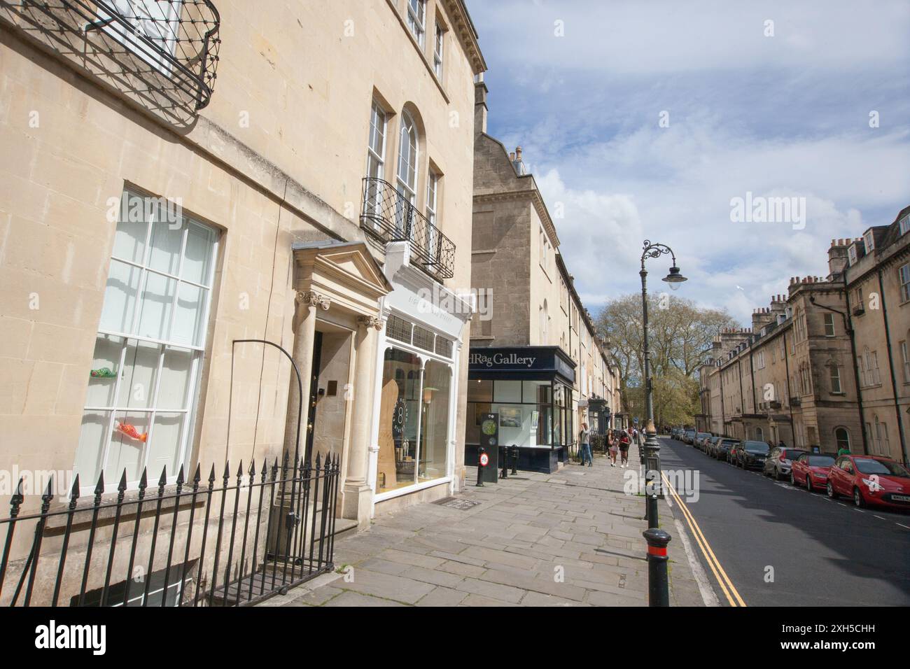 Views of Brock Street and The Circus in Bath, Somerset in the United ...