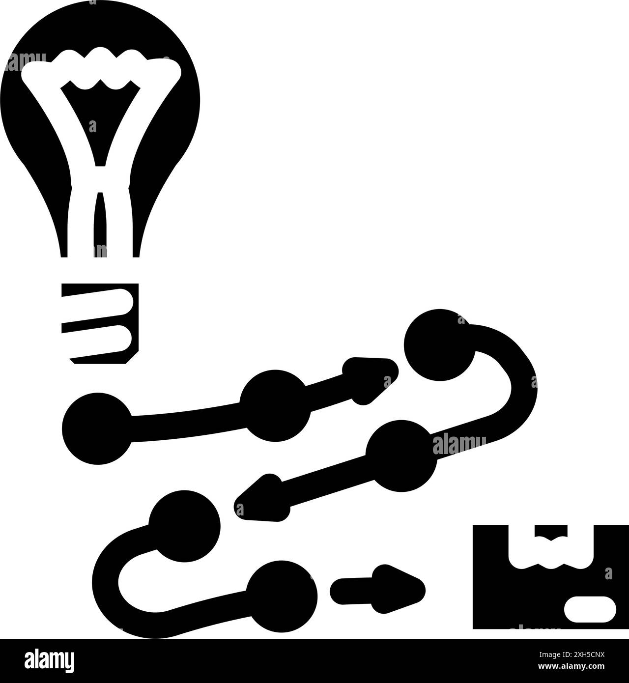 product development business process glyph icon vector illustration ...