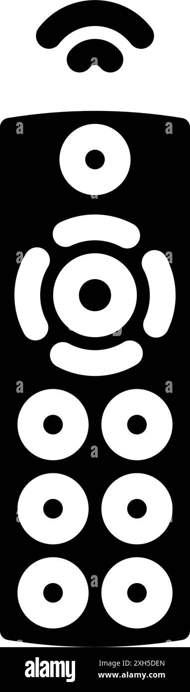 remote control label product caution glyph icon vector illustration ...