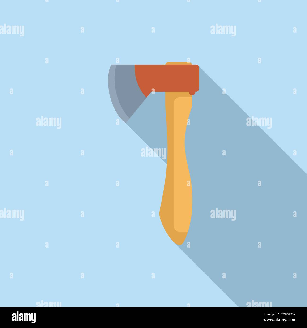Sharp axe with a wooden handle is ready for cutting wood Stock Vector ...