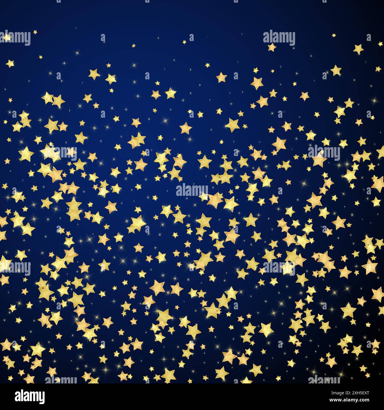Magic stars vector overlay. Gold stars scattered around randomly ...