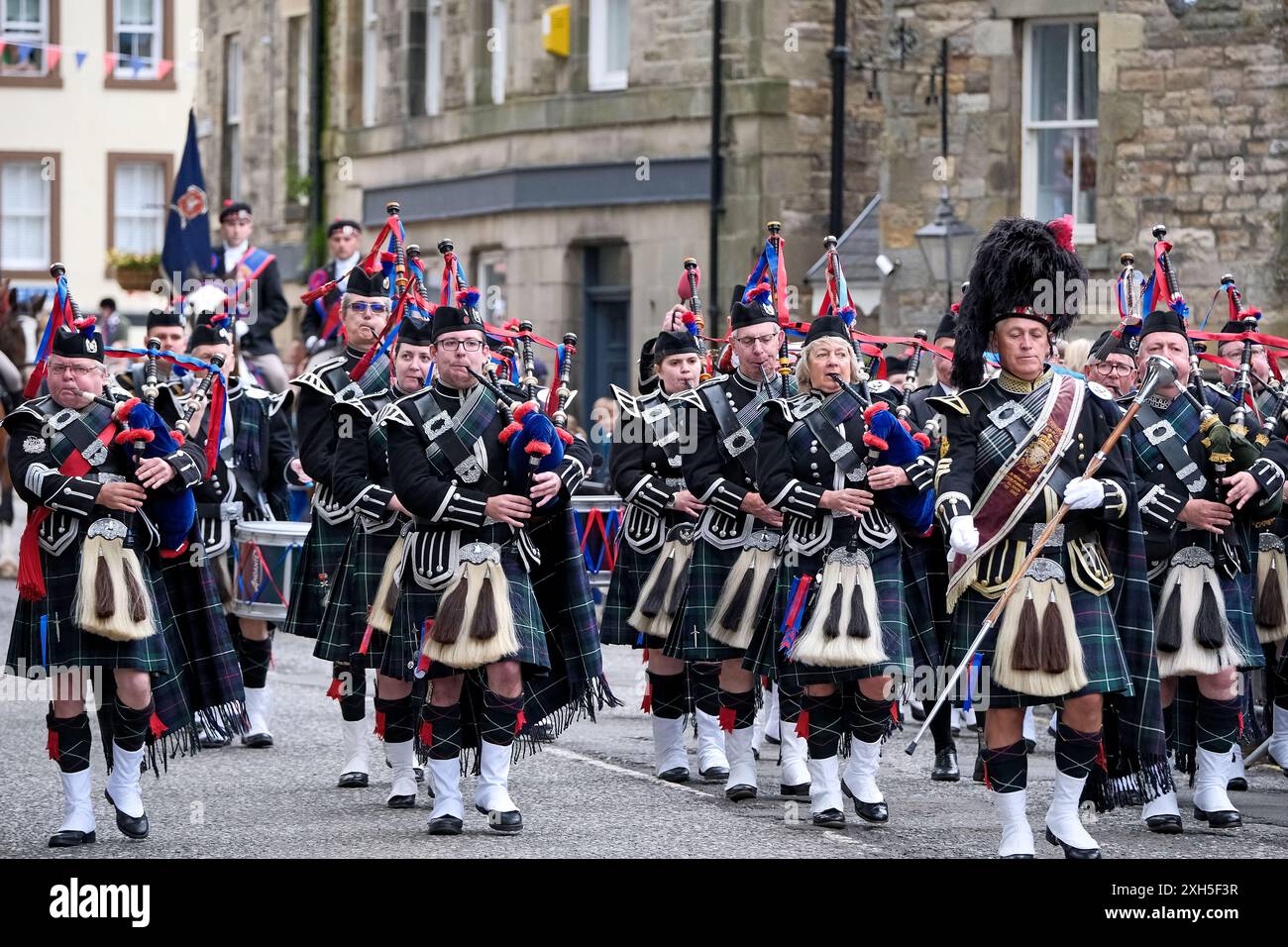 Jedburgh, UK. 12th July, 2024. Jethart Callant's Festival 2024, Friday ...