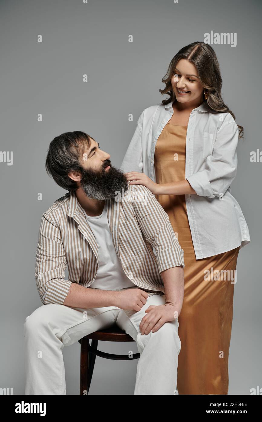 Loving couple gazing hi-res stock photography and images - Alamy