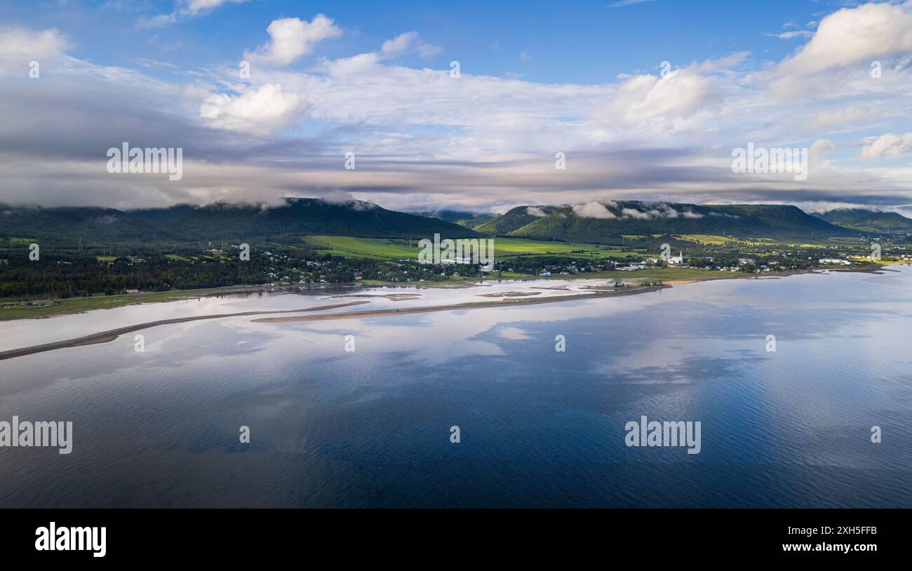 Chaleur Bay Panorama, Quebec Stock Photo - Alamy
