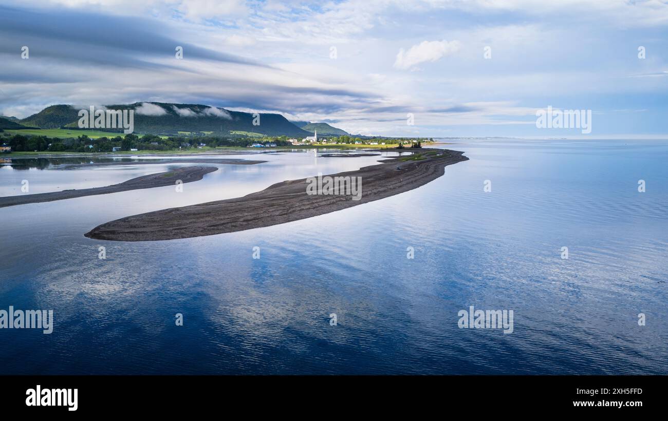 Chaleur Bay Panorama, Quebec Stock Photo - Alamy