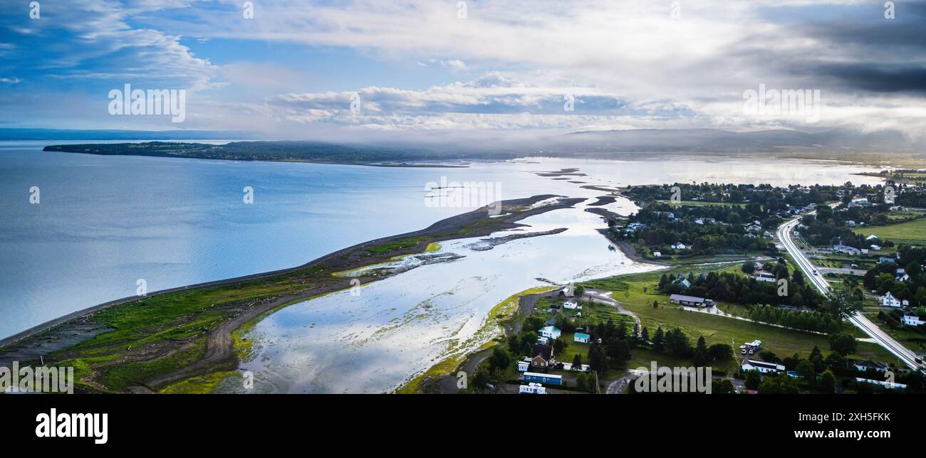 Chaleur Bay Panorama, Quebec Stock Photo - Alamy