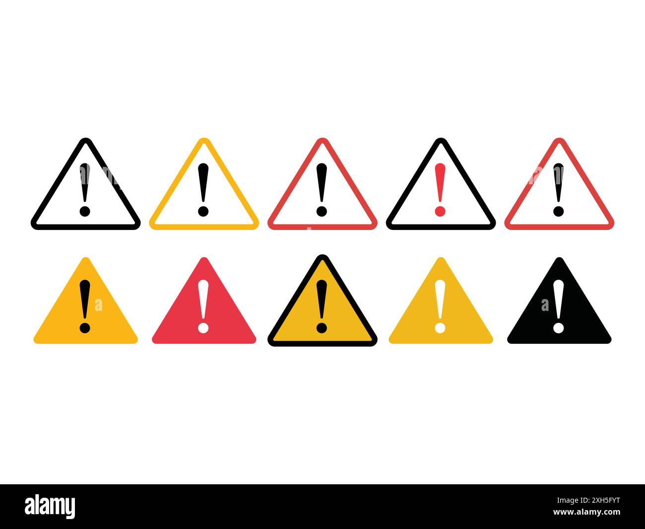 Icon caution error sign Cut Out Stock Images & Pictures - Alamy
