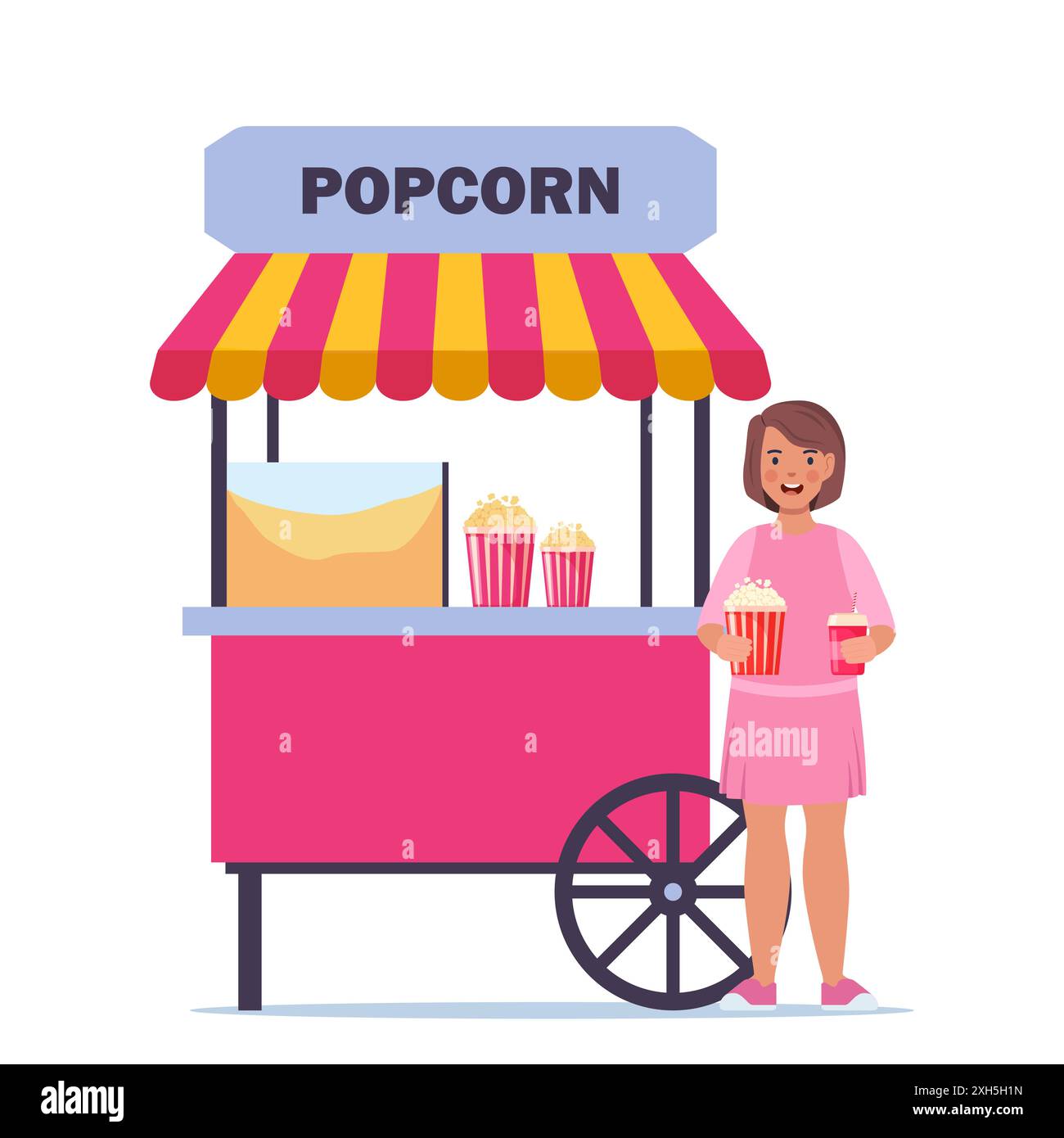 Popcorn vendor machine vintage hi-res stock photography and images - Alamy
