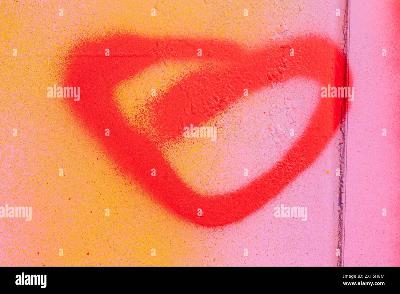 Sprayed red heart hi-res stock photography and images - Alamy