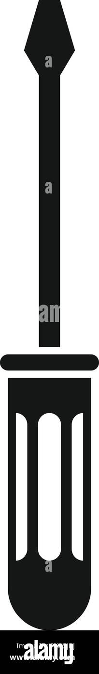 Screwdriver icon representing a tool used for tightening or loosening ...