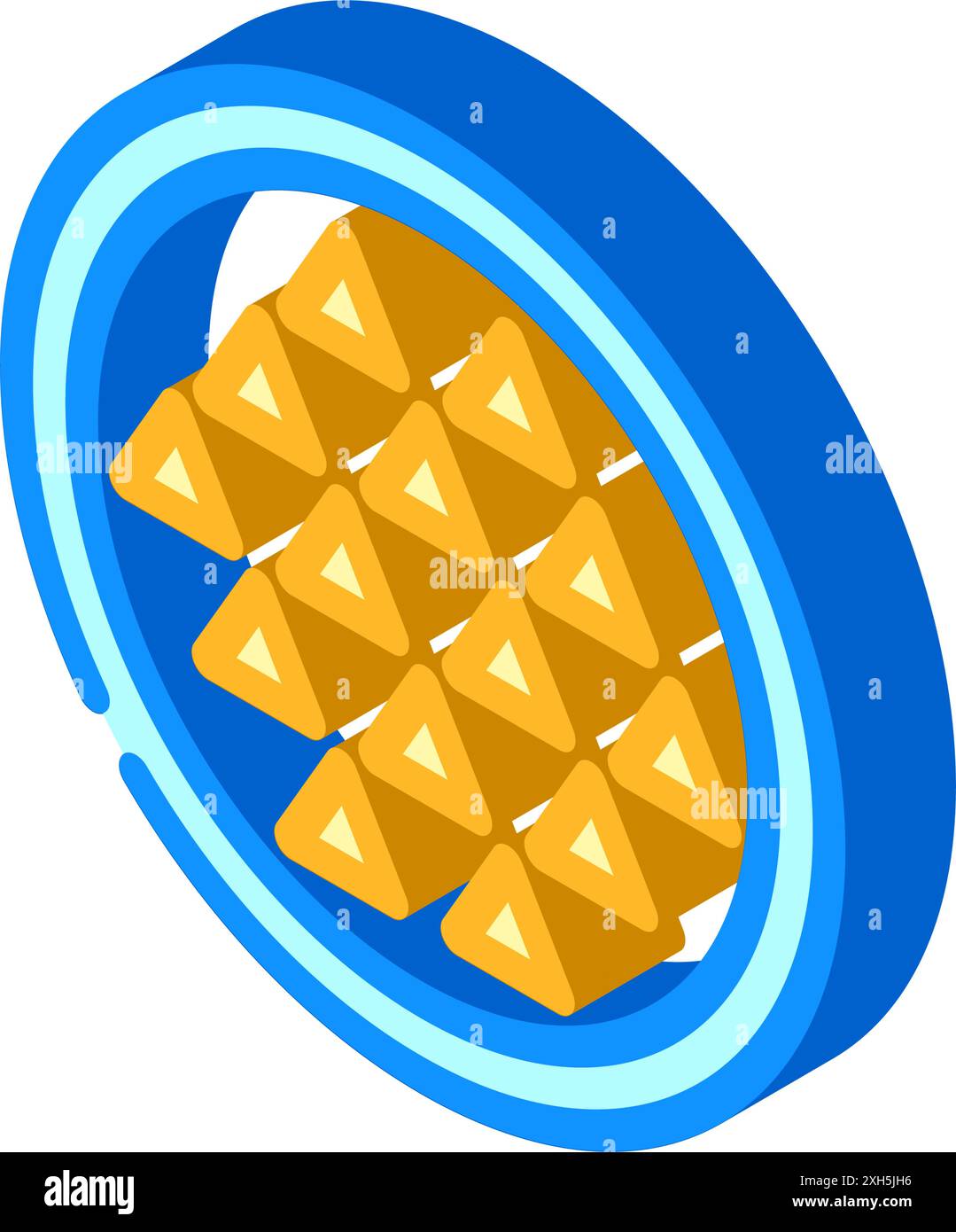 anti slip label product caution isometric icon vector illustration ...