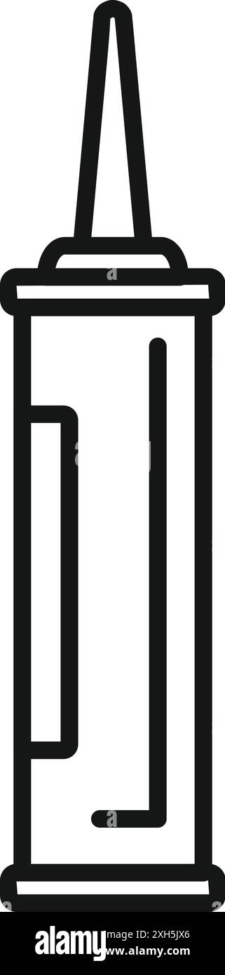 Metal grease gun filled with lubricating oil, isolated on white ...