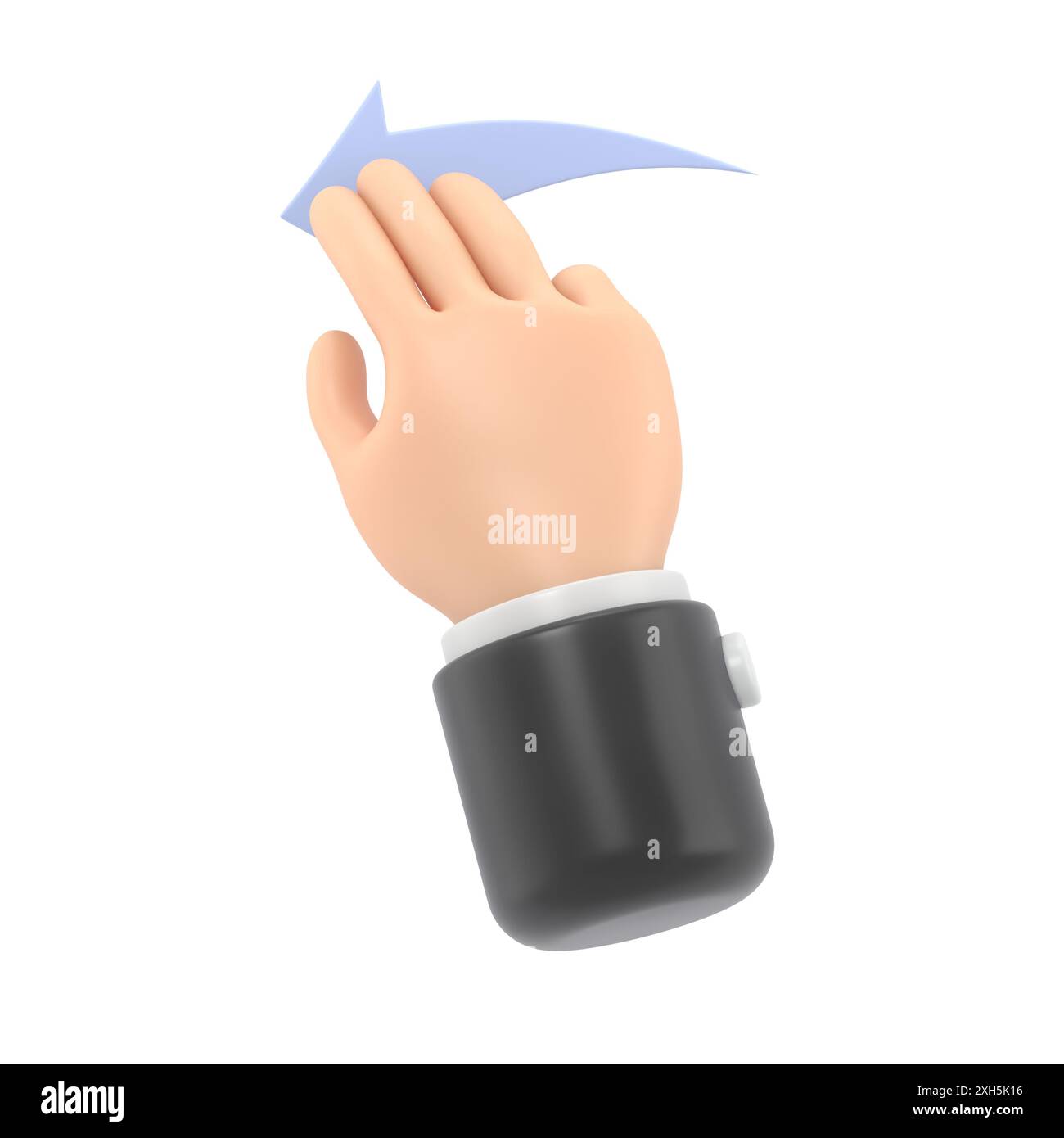 Cartoon Gesture Icon Mockup.Touchscreen gesture line icons.3D ...