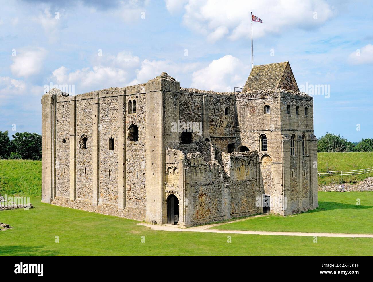 Castle Rising mediaeval Norman castle, Norfolk, England, dates from ...