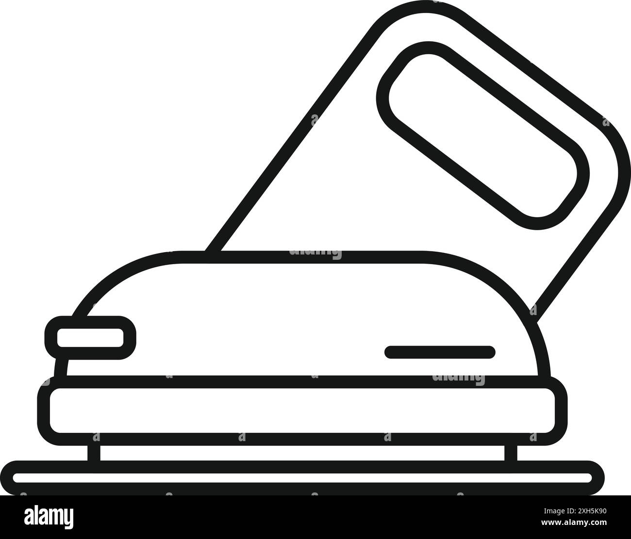 Line drawing of a hole punch for use at the office, creating holes in ...