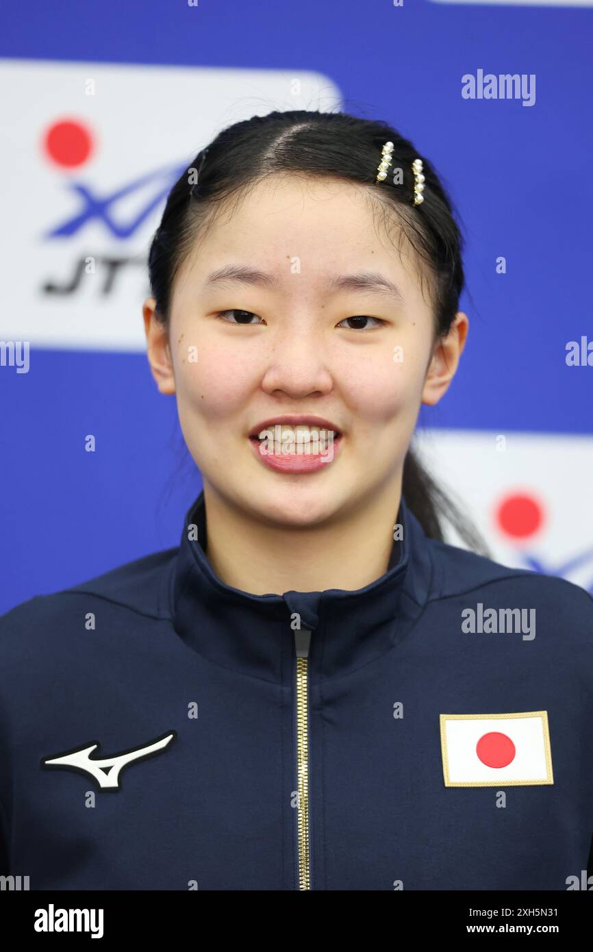 Tokyo, Japan. 12th July, 2024. Miwa Harimoto (JPN) Table Tennis : Japan ...