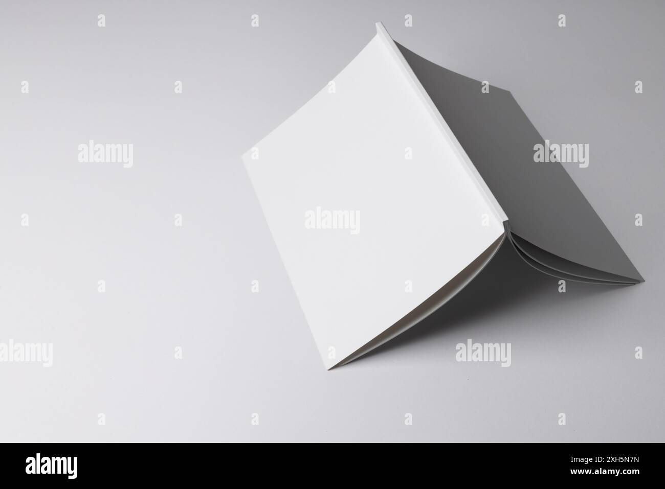 Open blank white book on a clean surface, with copy space. Ideal for ...