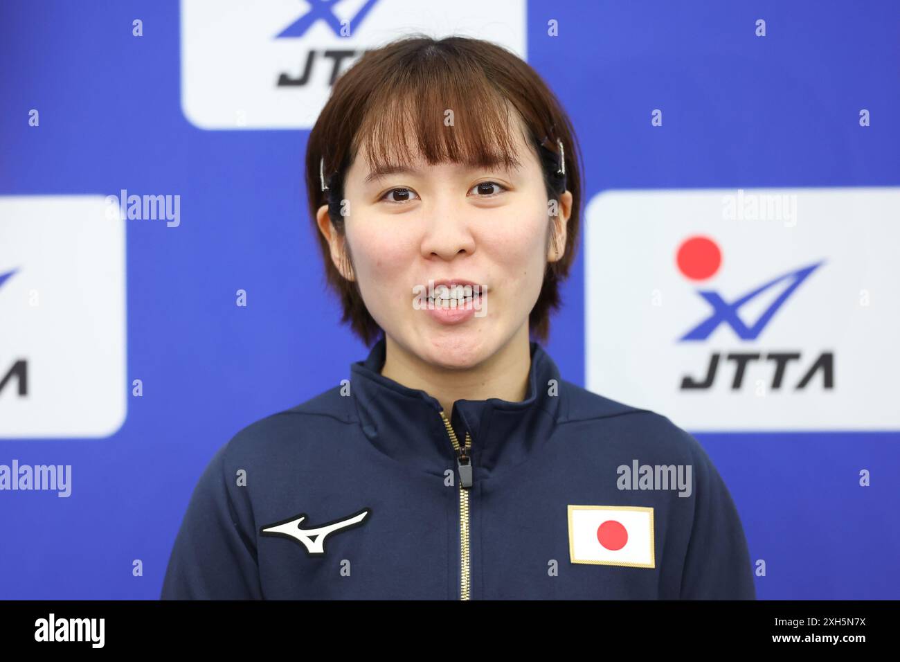 Tokyo, Japan. 12th July, 2024. Miu Hirano (JPN) Table Tennis : Japan ...
